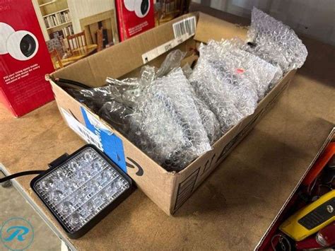 10 Led Square Work Lights With Mounting Accessories Roller Auctions