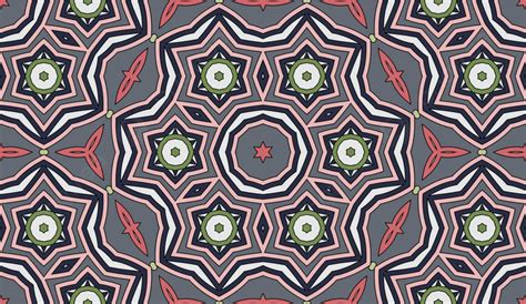 Seamless Circular Vector Pattern Background Fabric Floral Flower Background Image For Free