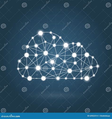 Cloud Computing Concept Internet Stock Vector Illustration Of Symbol Shining 63922314