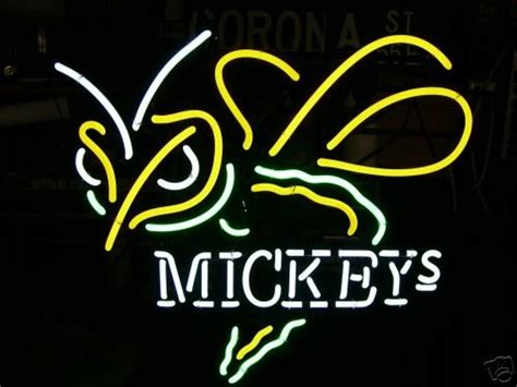 Mickeys Malt Liquor Hornet Neon Beer Sign 39468421