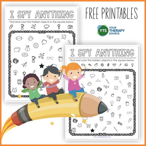 Free Printable I Spy Worksheets