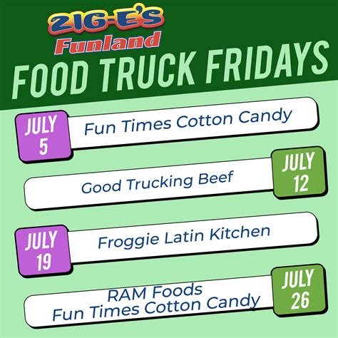 Zig Es Funland New Month New Flavors At Zig Es