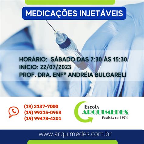 MedicaÇÕes InjetÁveis Escola Arquimedes