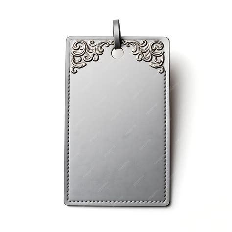 Premium Ai Image Colorful Elegant Simplicity Price Tag Rectangular Shape With Foil Bor