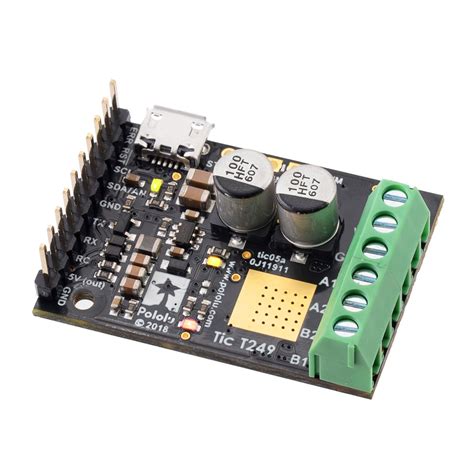 Pololu Tic T USB Multi Interface Stepper Motor Controller Connectors Soldered Buy In