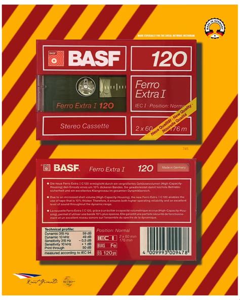 Vintage Basf Ferro Extra I 120 Cassette Tape