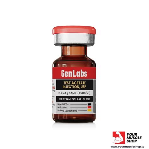 Testosterone Acetate 75mg Per Ml Genlabs Yourmuscleshop