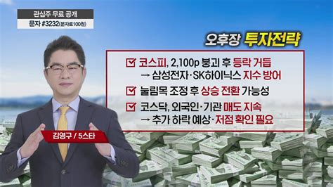 5스타 오후장 투자전략 사상최고치 뉴욕증시 국내증시 영향은
