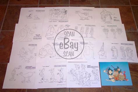 Robin Hoodnik Animators Model Sheets Hanna Barbera Art Reference Guide