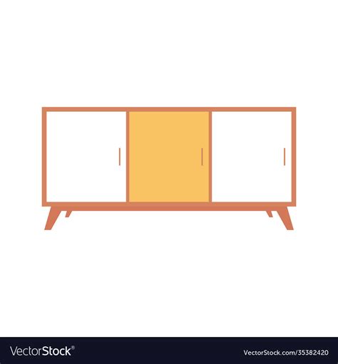 Isolated Small Table Royalty Free Vector Image