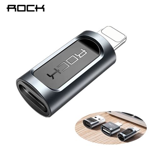 OTG Type C To Lighting Adapter For Iphone Aluminum Data Sync Female Micro USB Type C To Male USB