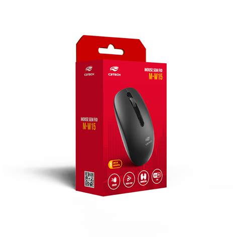 Mouse Sem Fio M W15rbk Vermelho C3tech C3technology