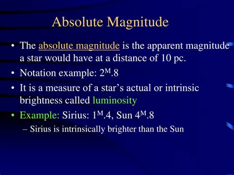 Ppt Magnitude Scale And Absolute Brightness Of Stars Powerpoint