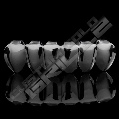 Silver Vampire Fangs Grillz Custom Gold Grillz