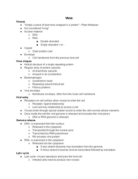 Genetics Virus Virus Viruses