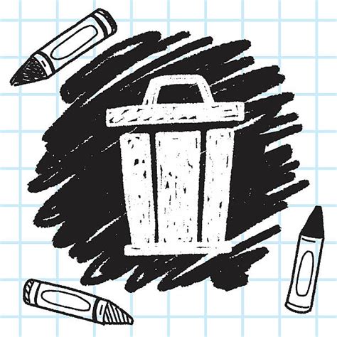 70 How To Draw A Garbage Can Backgrounds Stock Illustrations Royalty