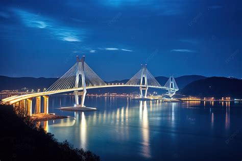 The Swong Bridge Of South Korea Background Geoga Bridge Geoje City