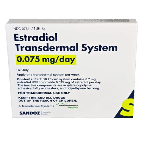 Estradiol Medicines For Menopause Relief Hormone Balance Health