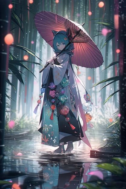 Cute Animestyle Virtual Idol Ai Generative Premium Ai Generated Image