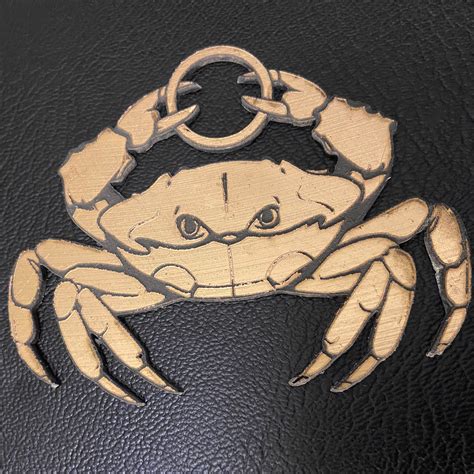 Crab Keychain Glowforge Shop