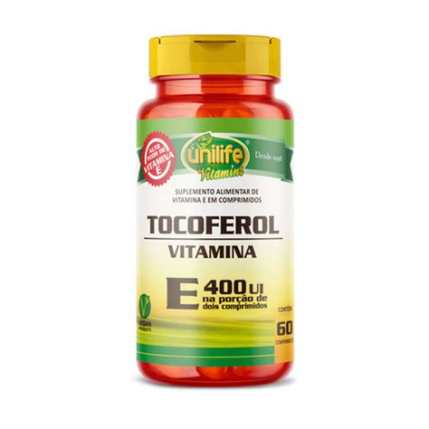 Vitamina E Tocoferol Em Comprimidos 1000 Mg Unilife Unilife Vitamins