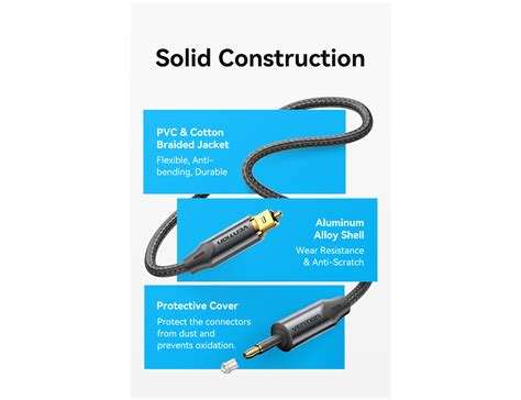 Vention Toslink To Mini Toslink Optical Audio Cable 3 5mm Male To Male