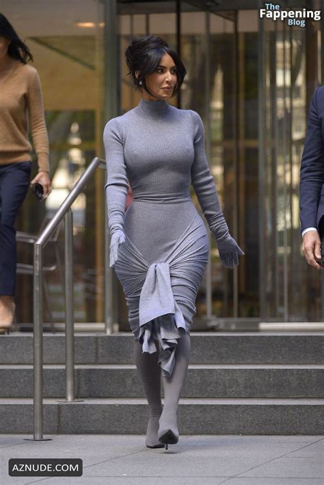 Kim Kardashian Sizzles In Nyc Sexy And Nude Look Revealed Aznude