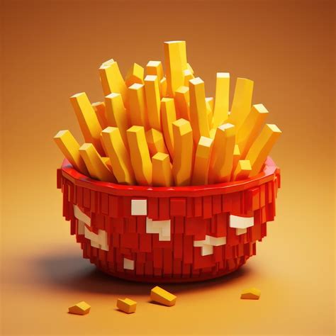 Premium Photo French Fries Illustration Art Design Isolated