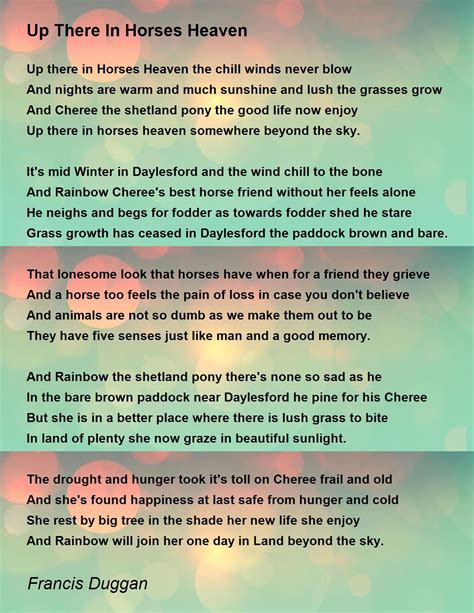 Horse Heaven Poems Jessesdesertrose