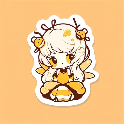 Premium Ai Image Adorable Kawaii Illustrated Chibi Anime Girl Vector