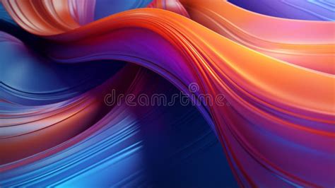 Abstract Background With Wave Like Shapes And Colors For Design Background Generative Ai Stock