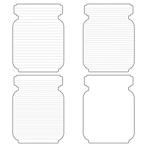 Strawberry Jam Shaped Writing Template Free Printable Papercraft