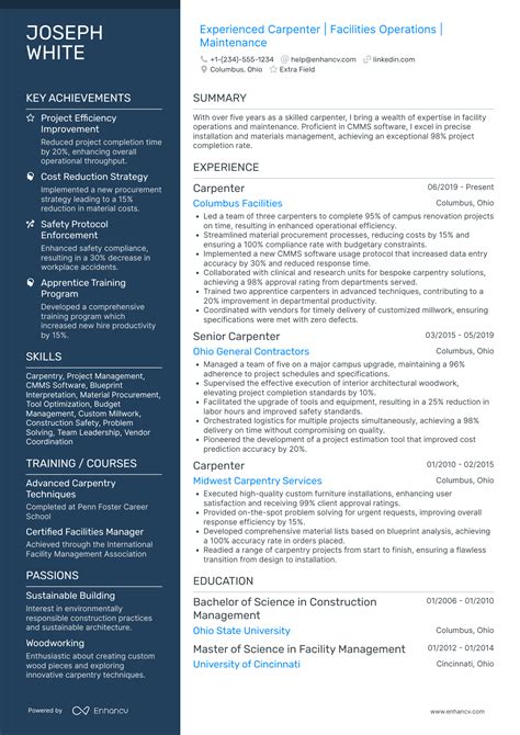 Carpenter Apprentice Sample Resume Carpenter Resume Example And 4