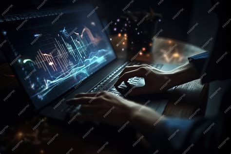 Premium Photo Financial Technology Kpi Dashboard On Virtual Screen