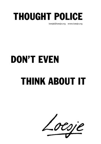 Inspirational Quotes Poster Thought Police