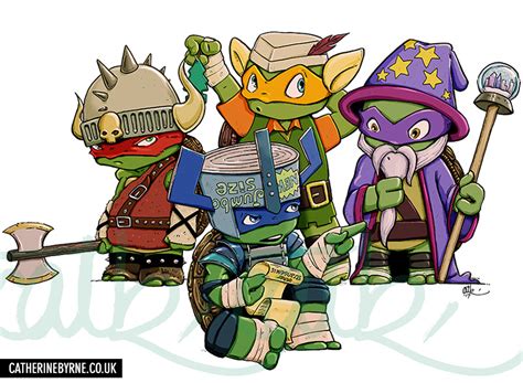 Tmnt Larpby Cat Byrne 800 1000 Drawings By Cat Byrne