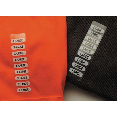 Unisex Clothes Size Labels XXL