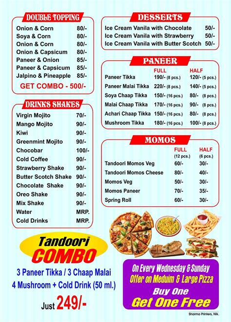 Menu At Fresh Bite Cafe Nilokheri