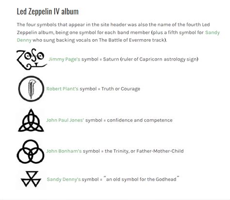 Demonic Led Zeppelin Symbols Meaning At Keith Maxey Blog