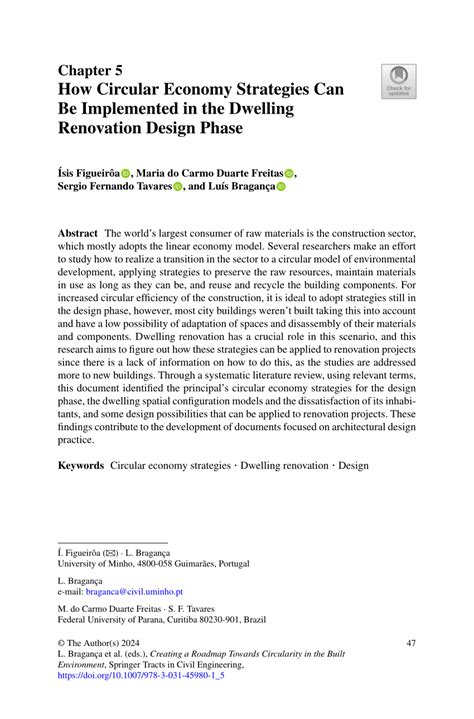 Pdf How Circular Economy Strategies Can Be Implemented In The Dwelling Renovation Design Phase