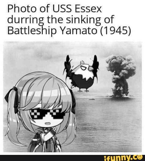 Photo Of Uss Essex Durrin The Sinking Of Ip Yamato 1945 Battle Ifunny