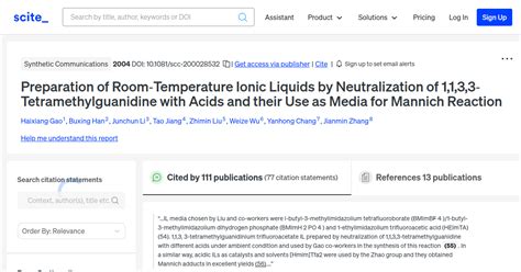 Preparation Of Room‐temperature Ionic Liquids By Neutralization Of 11