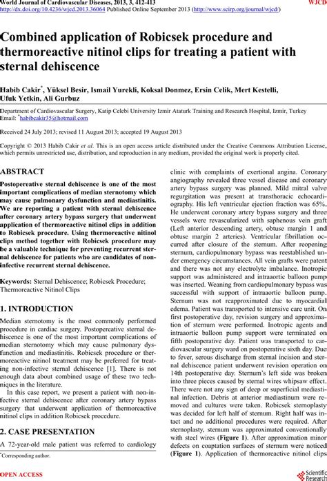 Combined Application Of Robicsek Procedure And Thermoreactive Nitinol Clips For Treating A Combined Application Of Robicsek Procedure And Thermoreactive Nitinol Clips For Treating A