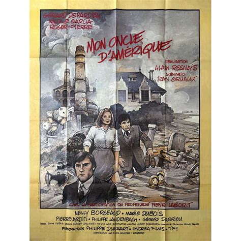 My American Uncle Movie Poster 47x63 In 1980 France
