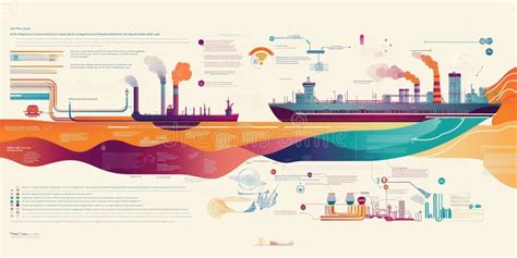 Infographic Illustrating The Lng Process From Natural Gas Extraction