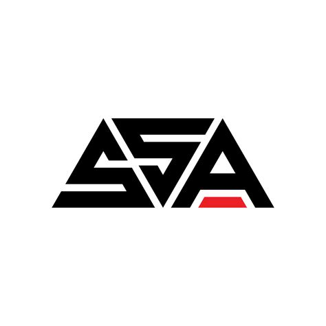 Diseño De Logotipo De Letra Triangular Ssa Con Forma De Triángulo