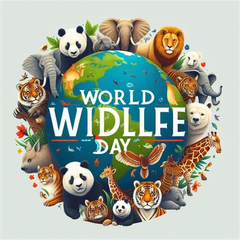 Premium Photo World Wildlife Day