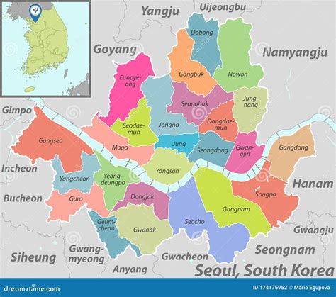 Korea Seoul Map At Jung Coleman Blog