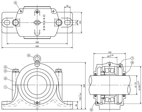 Toho Sn526 Plummer Block Kouei Japan Trading Get Quotation