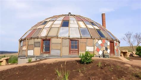 Geodesic Dome Structure Unique Architecture And Modern Building Design Generative Ai Stock